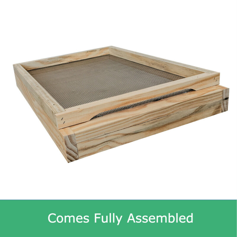 10 Frame Beehive Base With Mesh Ventilated Bee Hive Bottom Board Drawer ...
