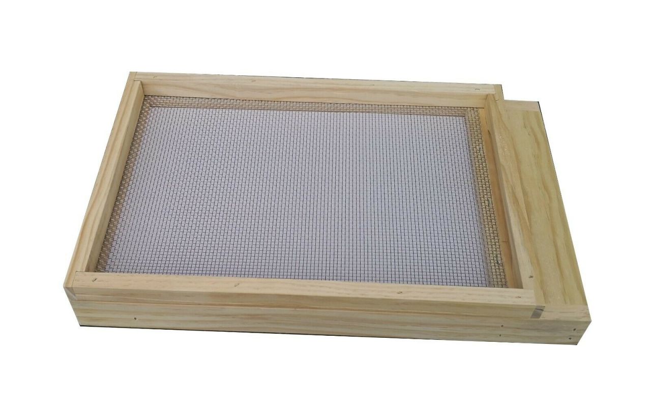 8 Frame Beehive Base With Mesh Ventilated Bee Hive Bottom Board Drawer ...